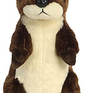 Aurora® Adorable Mini Flopsie™ River Otter Stuffed Animal - Playful Ease - Timeless Companions - Brown 8 Inches