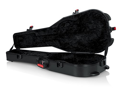 Gator Cases Molded Flight Case for Classical Style Acoustic Guitars with TSA Approved Locking Latch; (GTSA-GTRCLASS)