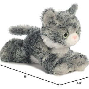 Aurora® Adorable Mini Flopsie™ Lily™ Stuffed Animal - Playful Ease - Timeless Companions - Gray 8 Inches