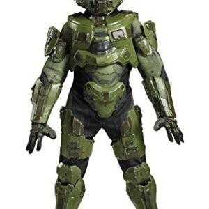 Disguise Child Master Chief Ultra Prestige Costume Medium, Army Green