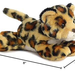 Aurora® Adorable Mini Flopsie™ Amazon Jaguar™ Stuffed Animal - Playful Ease - Timeless Companions - Brown 8 Inches