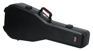 gator cases molded flight case for classical style acoustic guitars with tsa approved locking latch; (gtsa-gtrclass)