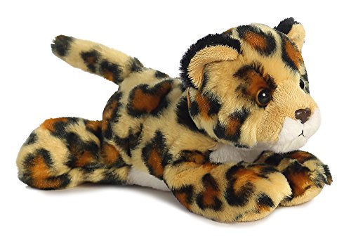 Aurora® Adorable Mini Flopsie™ Amazon Jaguar™ Stuffed Animal - Playful Ease - Timeless Companions - Brown 8 Inches