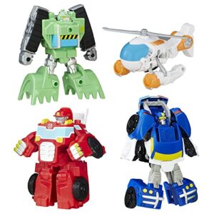 transformers rescue bots griffin rock team action figures (amazon exclusive)