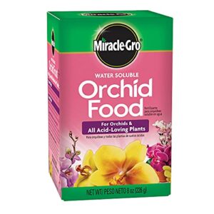 miracle-gro water soluble orchid food, plant fertilizer, 8 oz. (12-pack)