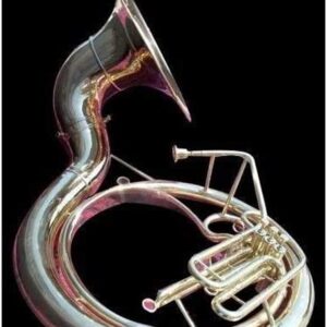 Queen Brass Sousaphone 25 Valve Big Tuba Made Of/Full Brass W/Bag Brass Finish Tubas Silver