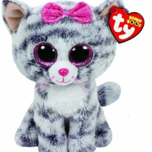 Ty Kiki Grey Cat Plush, Regular