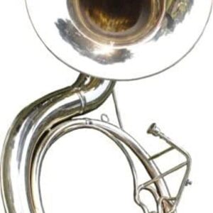 Queen Brass Sousaphone 25 Valve Big Tuba Made Of/Full Brass W/Bag Brass Finish Tubas Silver