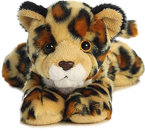 Aurora® Adorable Mini Flopsie™ Amazon Jaguar™ Stuffed Animal - Playful Ease - Timeless Companions - Brown 8 Inches