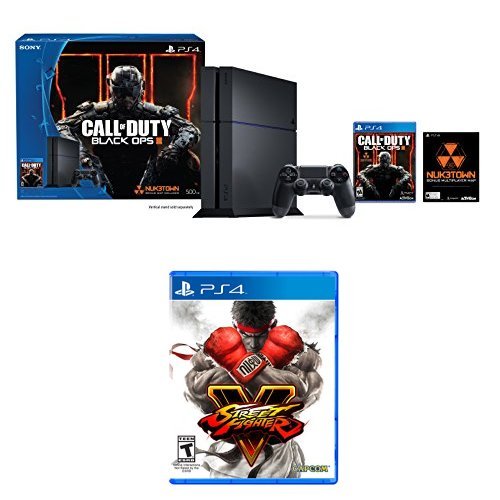 PlayStation 4 500GB Console - Call of Duty Black Ops III Bundle + Street Fighter V