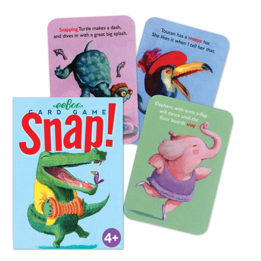 eeBoo: Snap Playing Card Game, Easy to Understand, Instructions are Included, Encourages Imagination and Creativity, Perfect for Ages 5 and up