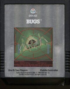 bugs vintage atari 2600 video game cartridge