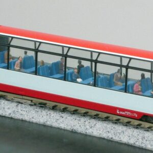 N gauge 24-223 passengers on the Glacier Express (2nd class cars and 1-car) by Kato