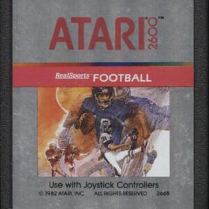 Realsports Football Vintage Atari 2600 Video Game Cartridge