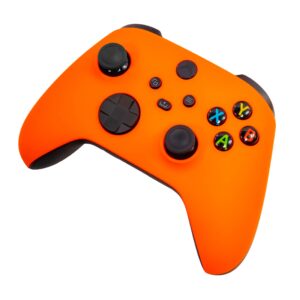 Xbox One Series X S Custom Soft Touch Controller - Soft Touch Feel, Added Grip, Neon Orange Color - Compatible with Xbox One, Series X, Series S