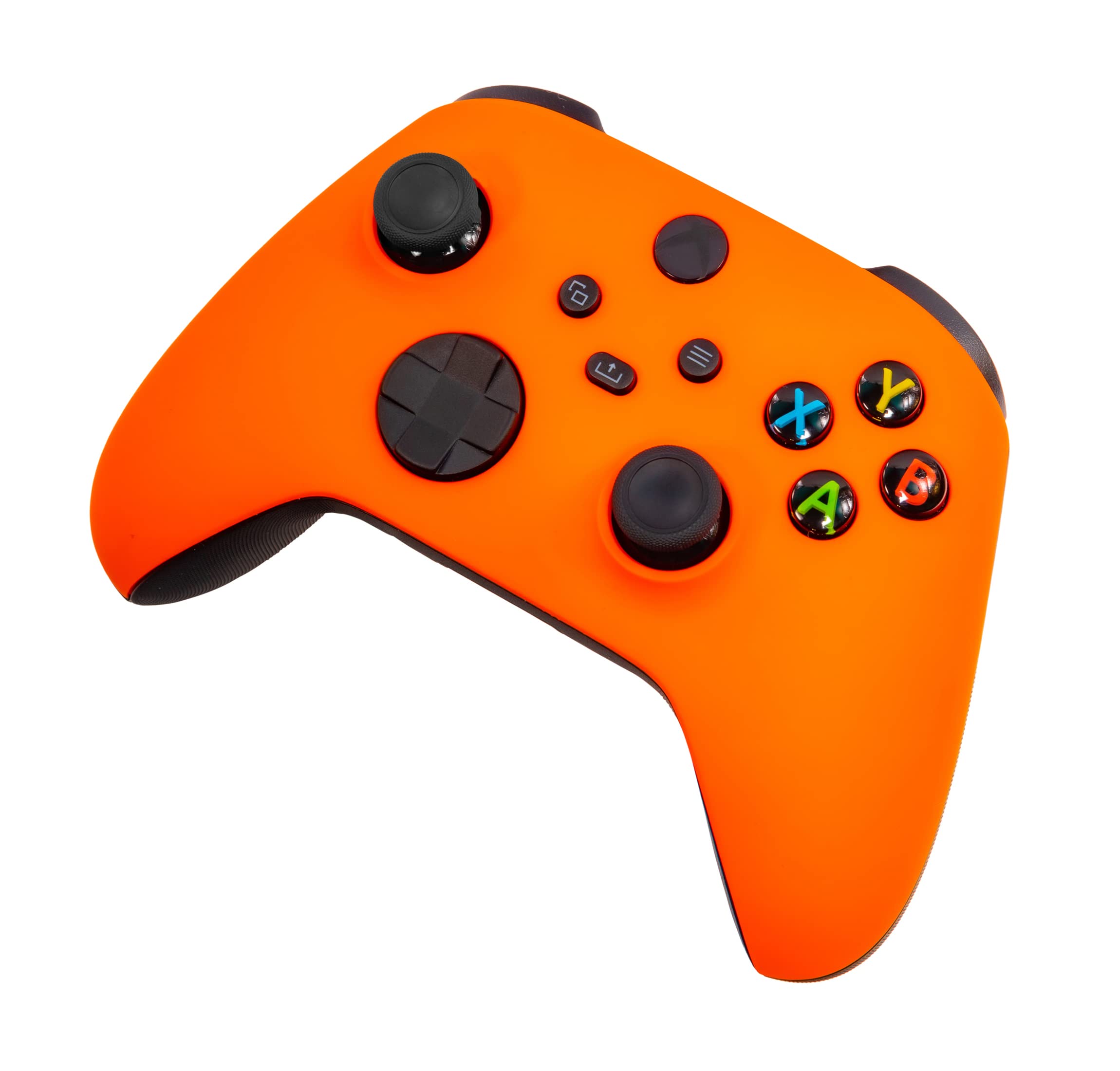 Xbox One Series X S Custom Soft Touch Controller - Soft Touch Feel, Added Grip, Neon Orange Color - Compatible with Xbox One, Series X, Series S