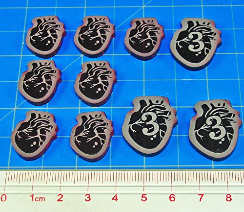 LITKO Cthulhu Token Set | Compatible with Elder Sign | Arkham Horror | Eldritch Horror | Mystery Horror Game (Health Tokens)