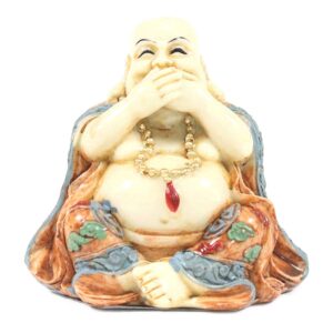 feng shui speak no evil happy face laughing buddha figurine home decor statue