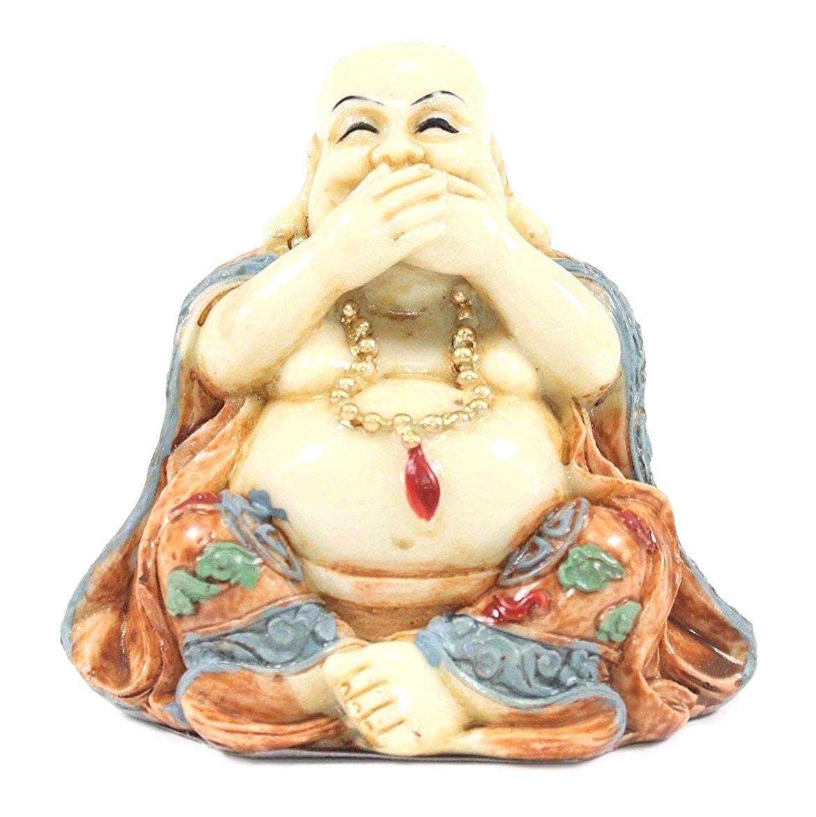 Feng Shui Speak No Evil Happy Face Laughing Buddha Figurine Home Decor Statue