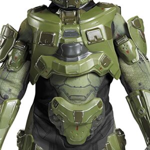 Disguise Child Master Chief Ultra Prestige Costume Medium, Army Green