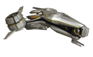 dark horse deluxe halo 5: forerunner phaeton ship replica