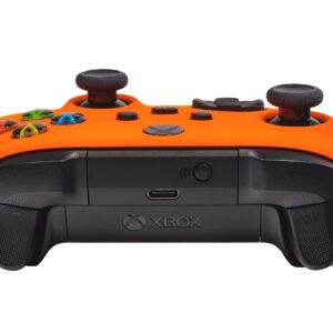 Xbox One Series X S Custom Soft Touch Controller - Soft Touch Feel, Added Grip, Neon Orange Color - Compatible with Xbox One, Series X, Series S