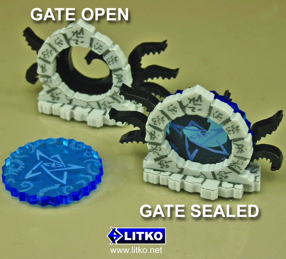 LITKO Cthulhu Mini Gate Markers | Arkham Horror | Eldritch Horror (3)