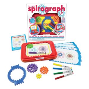 spirograph jr. — jumbo sized gears classic retro toy for spiral drawing art design toy kit for smaller hands — for kids ages 3 and up