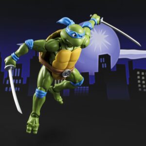 Bandai TAMASHII NATIONS S.H. Figuarts Leonardo "Teenage Mutant Ninja Turtles" Action Figure, 6 inches (BAN06450)