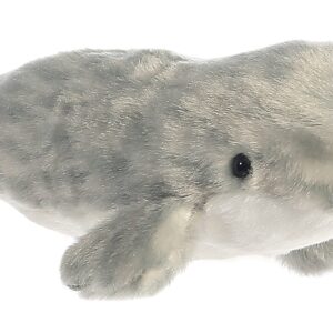 Aurora® Adorable Mini Flopsie™ Narwhal Stuffed Animal - Playful Ease - Timeless Companions - Gray 8 Inches