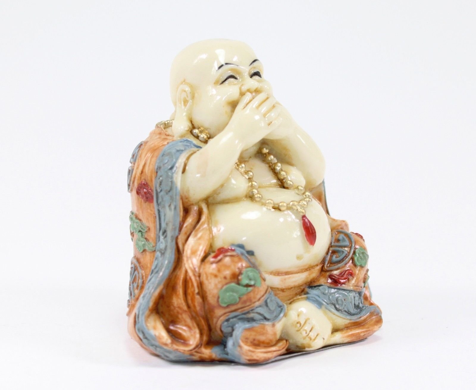 Feng Shui Speak No Evil Happy Face Laughing Buddha Figurine Home Decor Statue