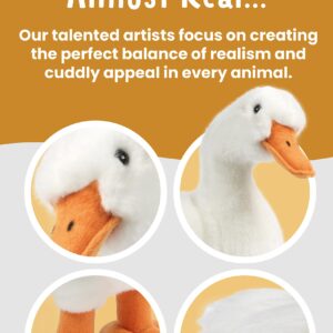 Living Nature Duck Stuffed Animal | Fluffy Duck Toy | Soft Toy Gift for Kids | 14 Inches