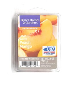 better homes and gardens white peach mango wax cubes