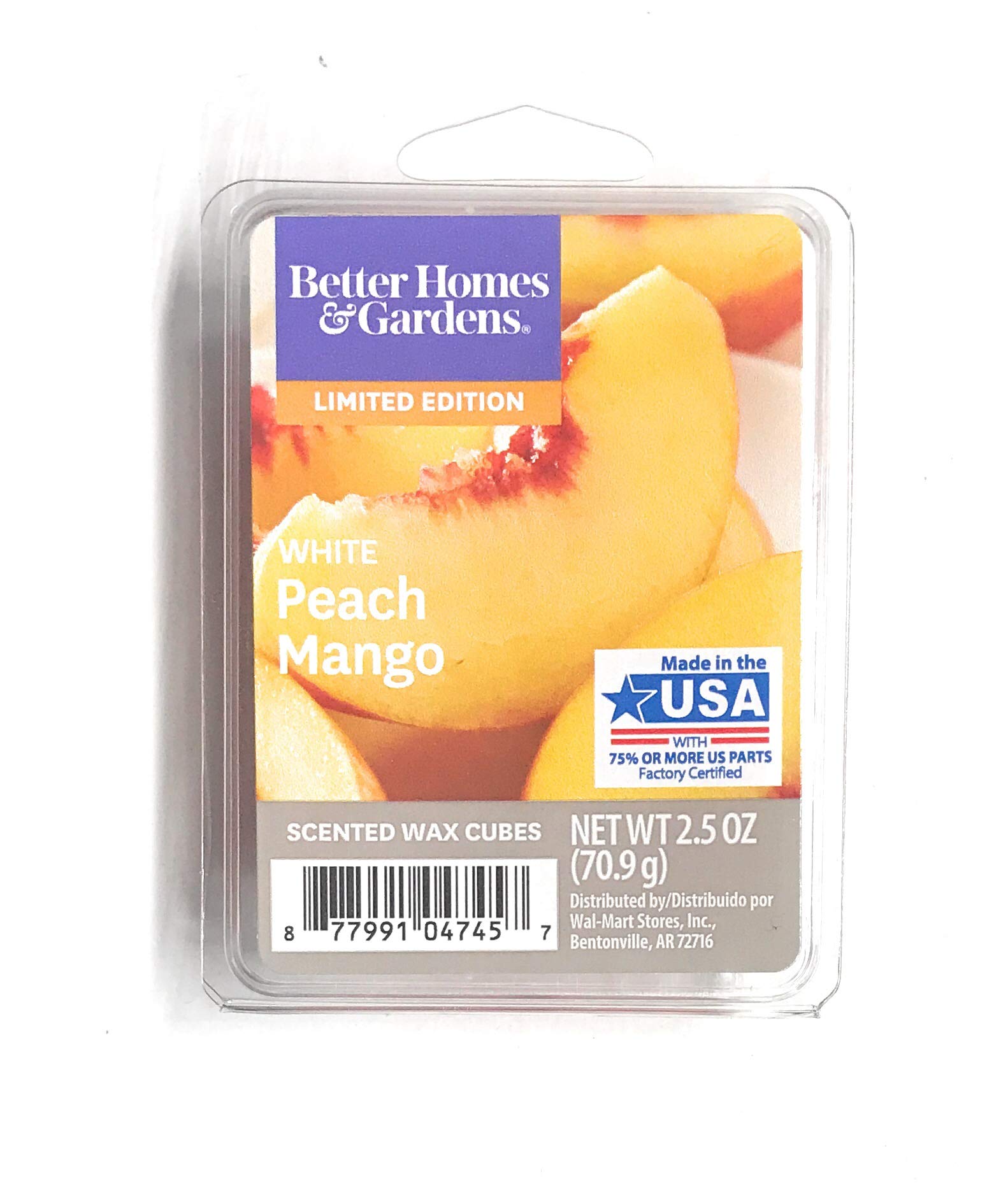 Better Homes and Gardens White Peach Mango Wax Cubes