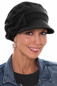 versatility newsboy hat-caps for women with chemo cancer hair loss luxury bamboo - cameo pink