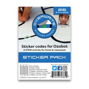 overwrite sticker codes (codes pack) for use with ozobot