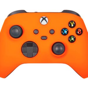 Xbox One Series X S Custom Soft Touch Controller - Soft Touch Feel, Added Grip, Neon Orange Color - Compatible with Xbox One, Series X, Series S