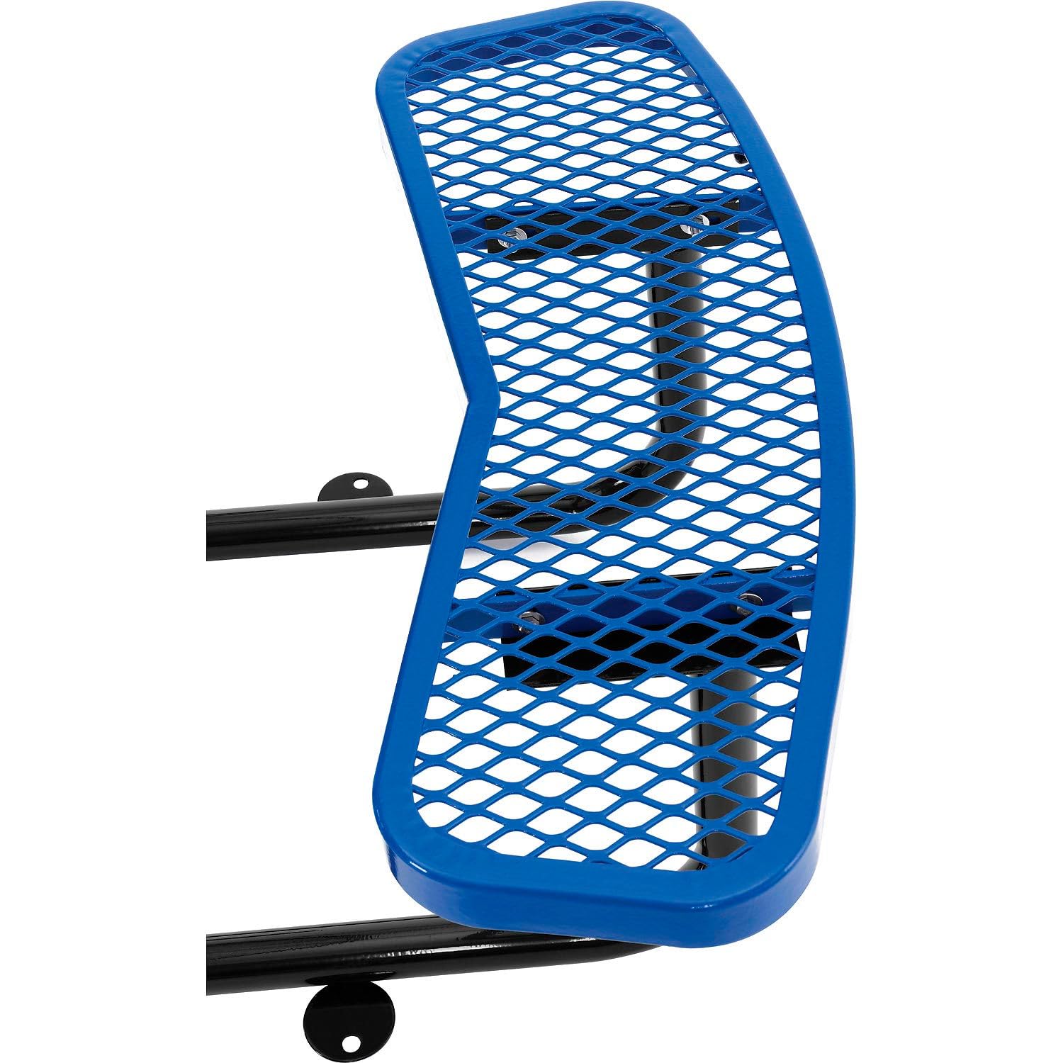 Global Industrial 46" Wheelchair Accessible Round Picnic Table, Surface Mount, Blue