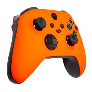 Xbox One Series X S Custom Soft Touch Controller - Soft Touch Feel, Added Grip, Neon Orange Color - Compatible with Xbox One, Series X, Series S