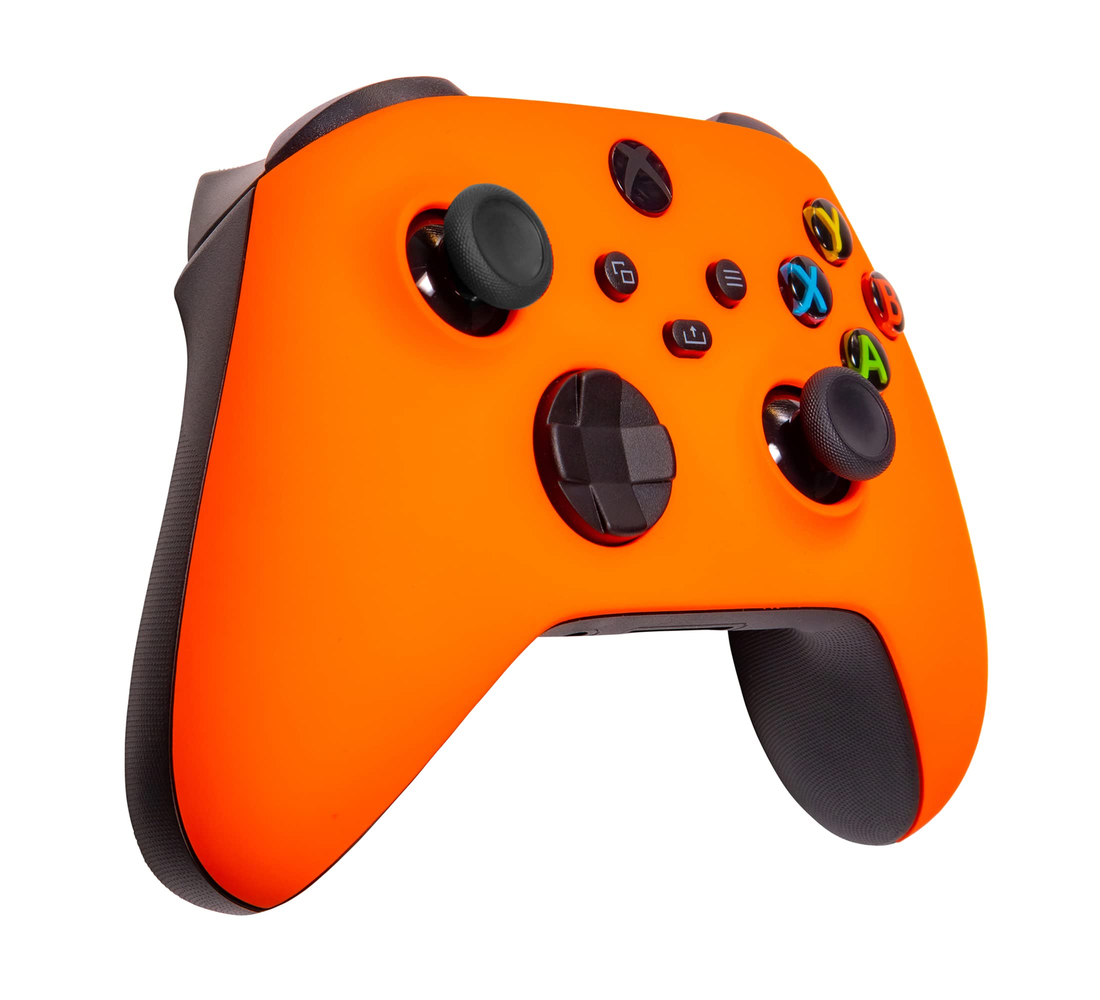 Xbox One Series X S Custom Soft Touch Controller - Soft Touch Feel, Added Grip, Neon Orange Color - Compatible with Xbox One, Series X, Series S