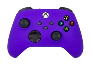 xbox one series x s custom soft touch controller - soft touch feel, added grip, vibrant purple color - compatible with xbox one, series x, series s