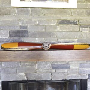 Sporty's Vintage Wooden Flight Airplane Propeller 4 Feet Long Hand Painted and Crafted