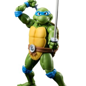 Bandai TAMASHII NATIONS S.H. Figuarts Leonardo "Teenage Mutant Ninja Turtles" Action Figure, 6 inches (BAN06450)