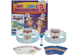 rite lite passover board game who am i? headbands guessing game passover gifts for kids & adults alike, jewish holiday party favors goodie bag, educational & fun addition for pesach & all seder long!!