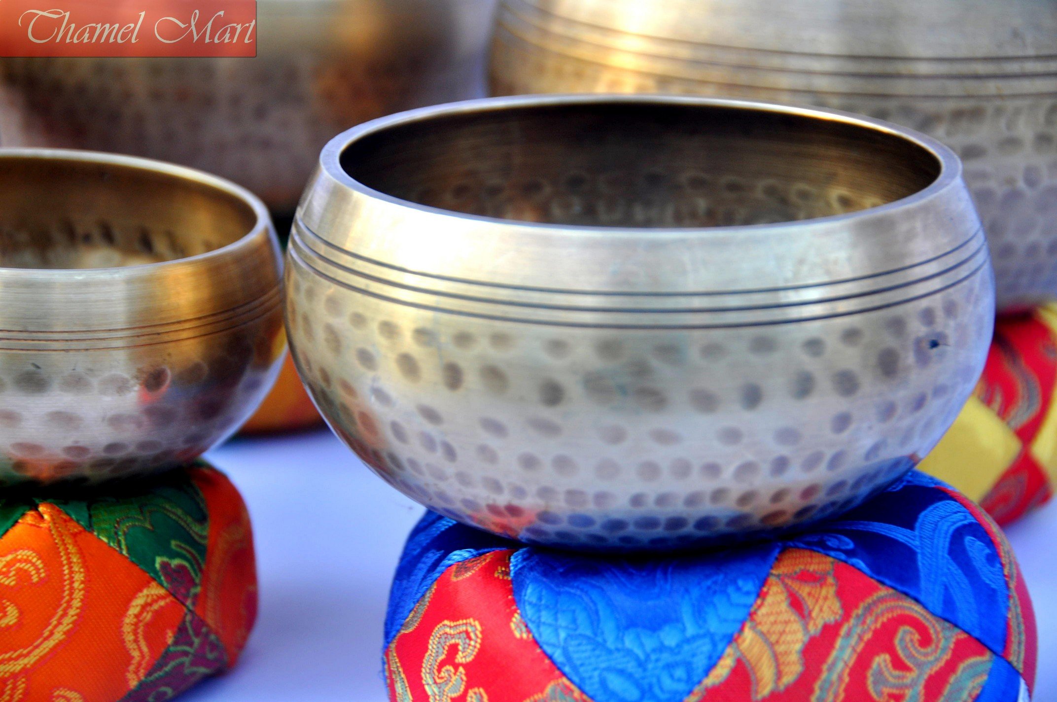 Set of 5 Hand Hammered Singing bowls-tibetan singing bowl-meditation bowls, Healing bowls