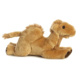 aurora® adorable mini flopsie™ camel stuffed animal - playful ease - timeless companions - brown 8 inches