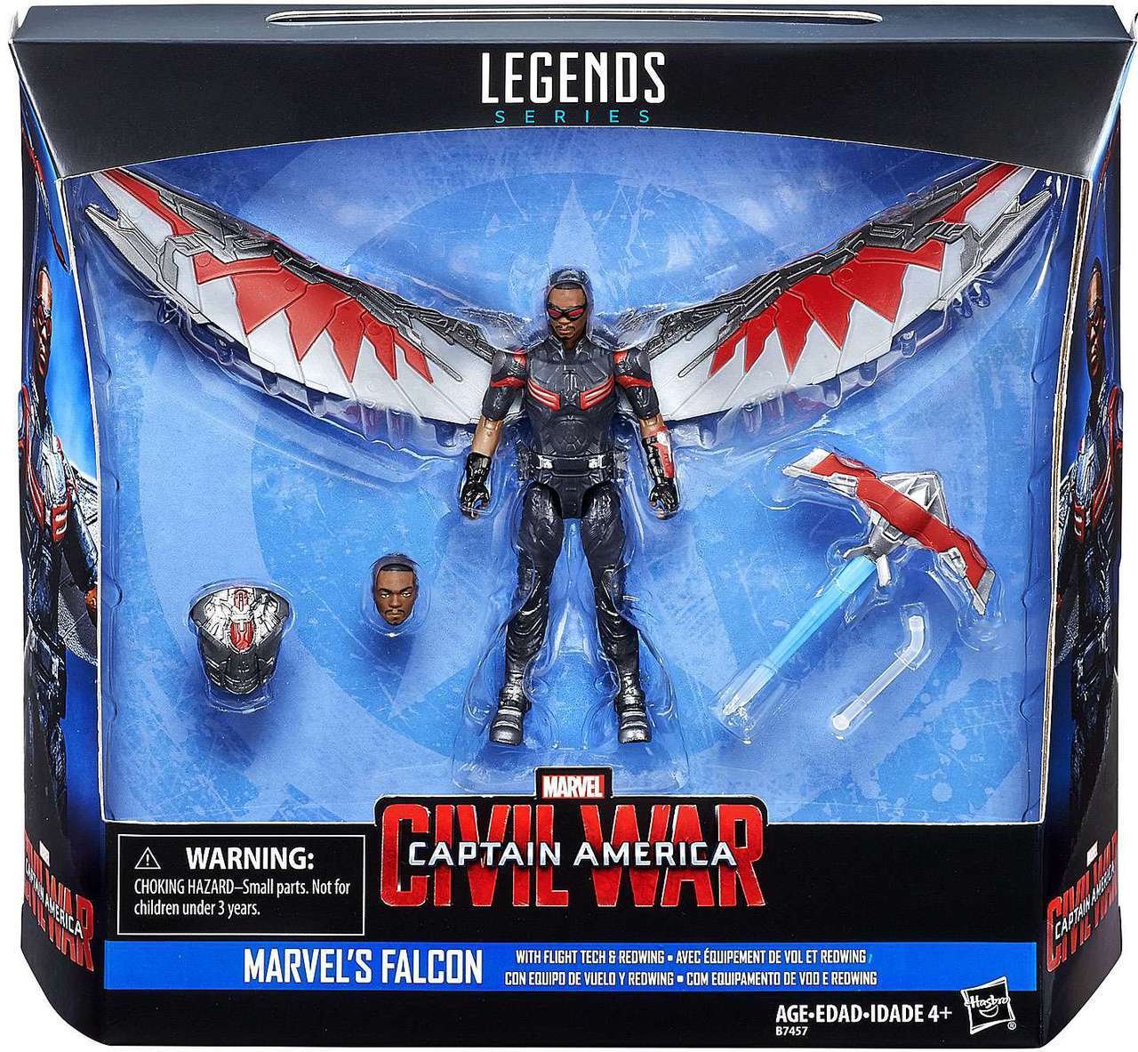 Marvel Legends Series Falcon with Flight Tech and Redwing, 3.75-Inch