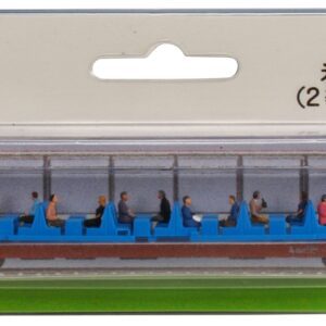 N gauge 24-223 passengers on the Glacier Express (2nd class cars and 1-car) by Kato