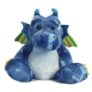 aurora® ferocious dinos & dragons verath firebreath™ stuffed animal - prehistoric fun - cuddly companions - blue 12 inches