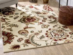 well woven barclay collection ashley oriental ivory 2x7 runner rug - for hallways, kitchens, and entryways